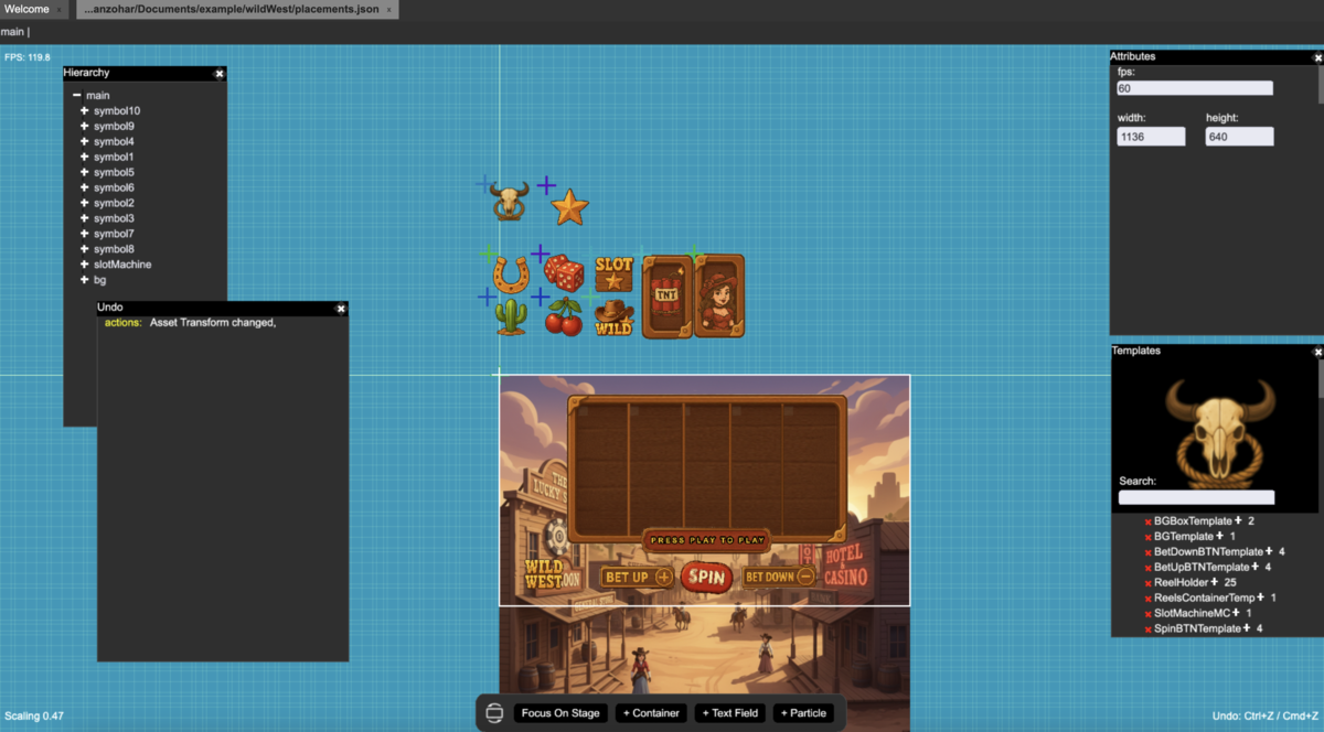 zStudio – UI & Layout Creation Tool for Web Games